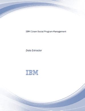 Fillable Online The IBM Social Program Management Data Extractor Fax Email Print PdfFiller