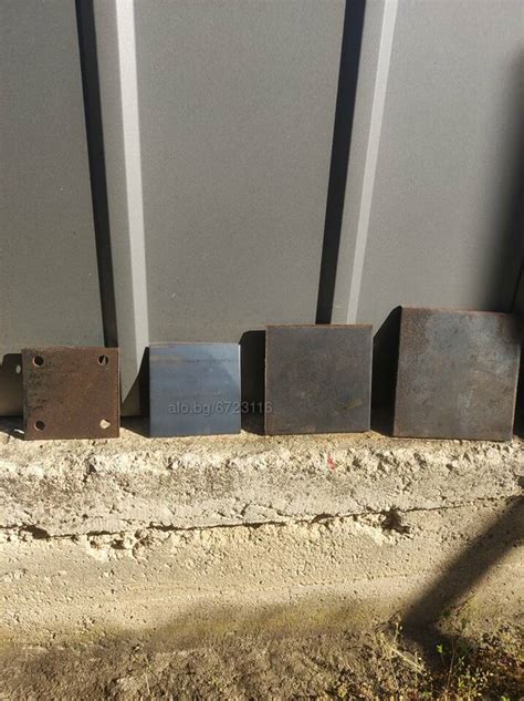 Планки различни размери Строителни материали Варна Планки стоманени от черна ламарина