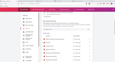 Crash When Custom Filter List Is Missing Or Empty For Windows Users