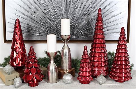 Red Mercury Glass Christmas Tree