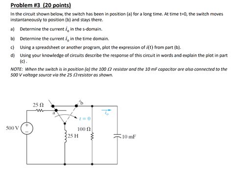 solved problem 3 20 points in the circuit shown below