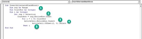 Insert A Blank Row After Every Row In The Selection Macro Solution