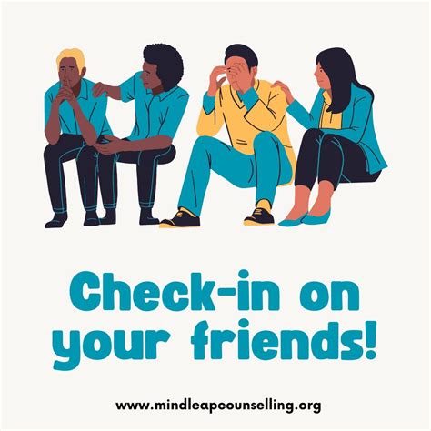 Checkinonyourfriends Supporteachother Mentalhealthmatters Strongertogether Breakthestigma