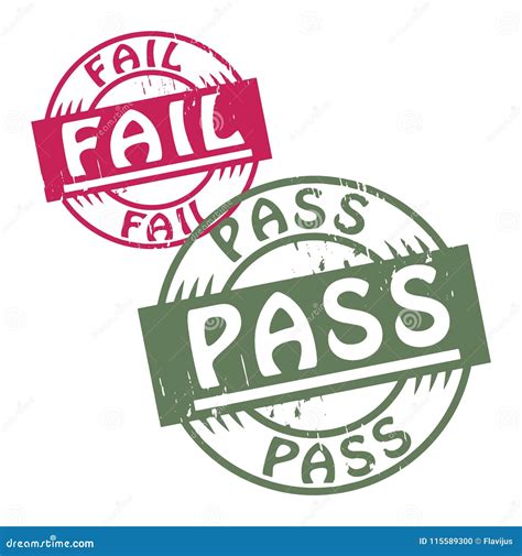 Fail And Pass As Different Choices In Life Pictured As Words Fail