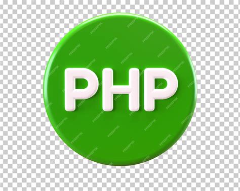 Premium Psd Programming Php Language 3d Green Icon
