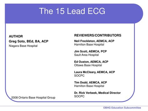 Ppt Chapter 8 For 12 Lead Training The 15 Lead Ecg Powerpoint