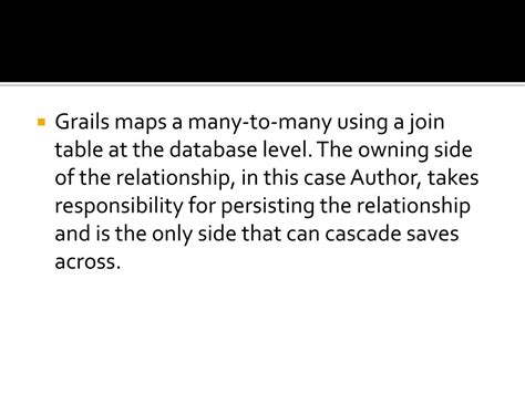 Ppt Gorm Grails Object Relational Mapping Powerpoint Presentation
