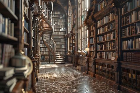 Premium Photo Timeless Library Containing Stories Of Mixed Herit