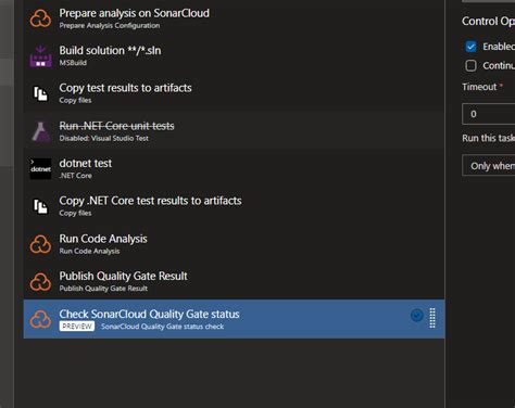 Sonarcloud Quality Gate Status Check Preview Azure Devops Task