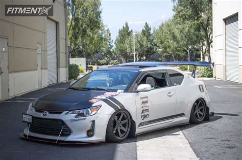 2014 Scion Tc Base With 18x95 Avid1 Av6 And Toyo Tires 225x40 On Air