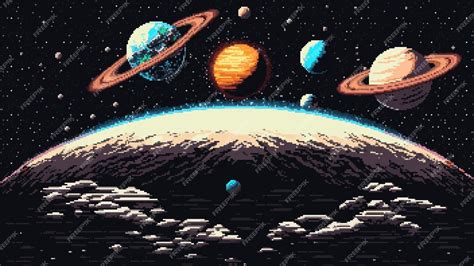 Premium Vector Generative Ai Galaxy Landscape With Space Planets And