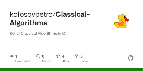 Github Kolosovpetroclassical Algorithms Set Of Classical Algorithms Github Kolosovpetroclassical Algorithms Set Of Classical Algorithms