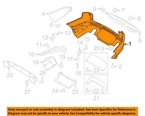 2014 2015 2016 Land Rover Range L494 Rear Bumper Cover Oem Sport 14 15