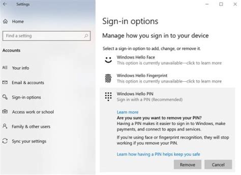 How To Remove PIN In Windows Or Windows How To Remove PIN In Windows Or Windows