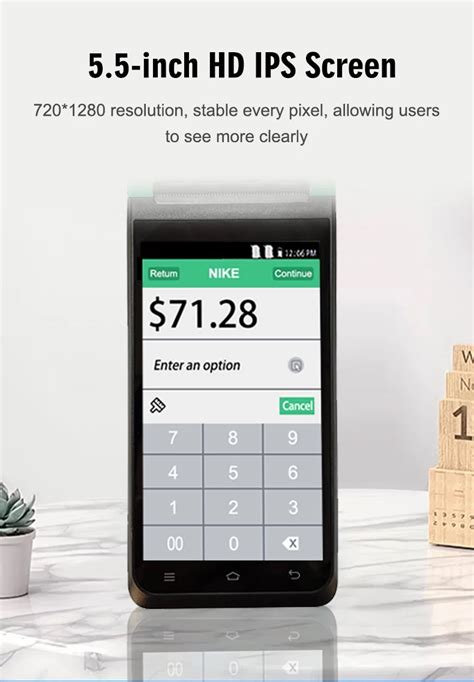 POS T Retail Nfc Android Thermal Receipt And Label Printer Caisse Dual Screen Pos Terminal