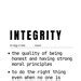 Minimalist Dictionary Print Wall Decor Integrity The Ability To Uphold Strong Moral Values