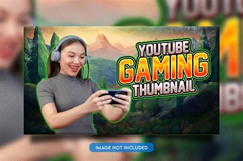 Premium PSD PSD Modern Glow Effect Youtube Video Thumbnail Template Design Fully Editable