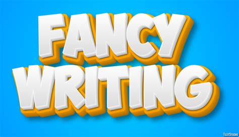 Fancy Writing Text Effect And Logo Design Font