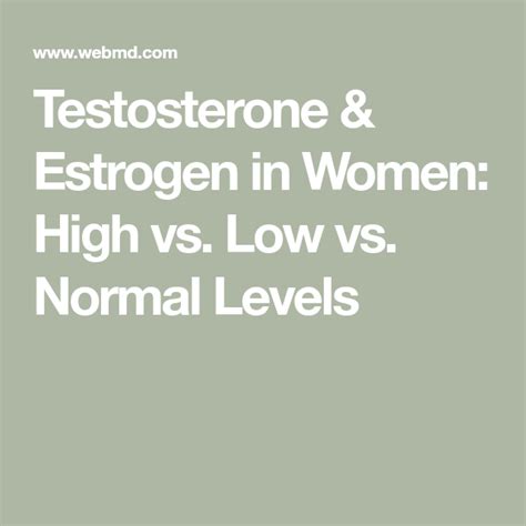 Normal Testosterone And Estrogen Levels In Women Testosterone Oestrogen Testosterone Levels