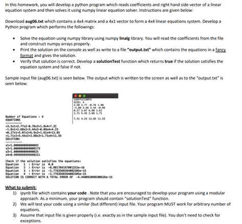 Solved In This Homework You Will Develop A Python Program Chegg