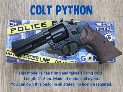 Colt Python 4 Cap Gun Collectors Armoury