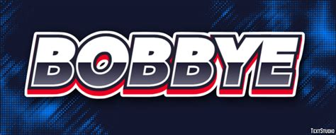 Bobbye Text Effect And Logo Design Name