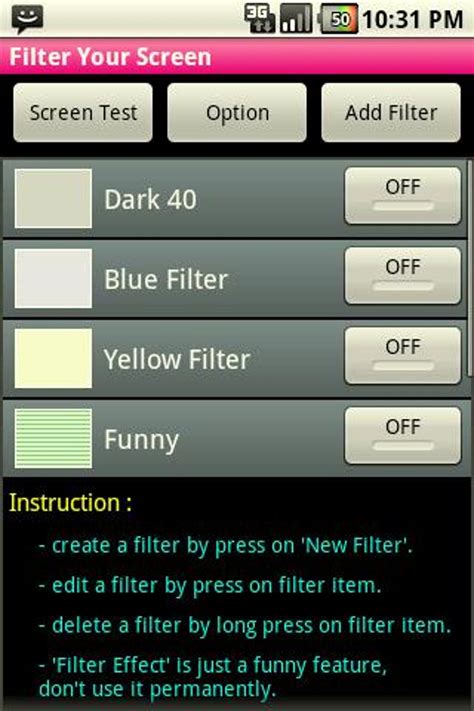 Filter Your Screen Apk Para Android Descargar