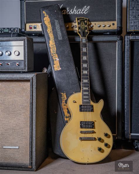 Steve Jones White 1974 Gibson Les Paul Custom Used With The Sex