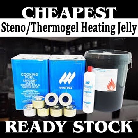 Steno Thermogel Heating Jelly W Heating Gel 1l 250ml Wax Easy Fuel Fire Gel Lilin Cecair