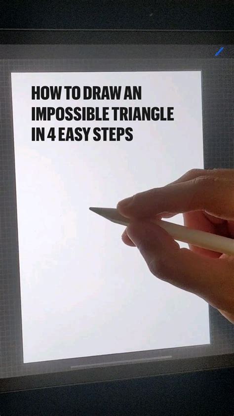 How to draw an impossible triangle In easy steps Ilustrações Imagens de desenhos Desenhos