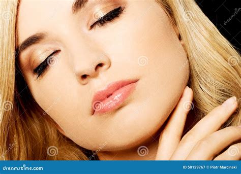 Close Up On Sensual Female Face Stock Image Image Of Bikini Fitness