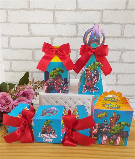 Kit Personalizado Básico Tema Vingadores Elo7