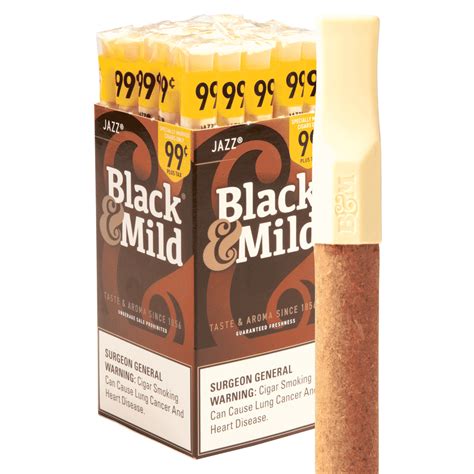 Black And Mild Cigars Jazz 25ct Upright Plastic Tip