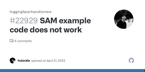 Sam Example Code Does Not Work · Issue 22929 · Huggingface