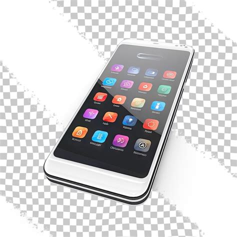 Premium Psd Concept Of Touch Screen Smartphone With Blank Interface Element Of Interface On