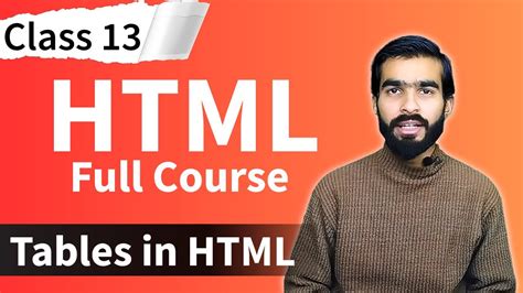 Html Tutorial How To Create Tables In Html Html Full Course For