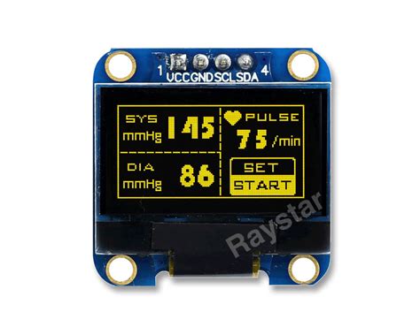 096 Inch 128x64 I2c Oled Display Rea012864d 03 Raystar