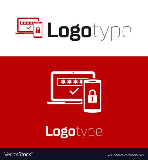 Red Multi Factor Two Steps Authentication Icon Vector Image
