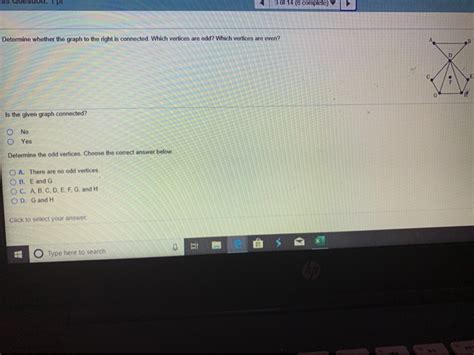 Solved Determine Whether The Graph Is Connected Which Chegg