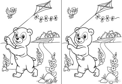 Развитие внимания у детей Задание в картинках Найди 5 отличий Страница 1225