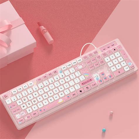 Pink Keyboard 🌸 Cute Keyboard Wired And Wireless Pink Gaming