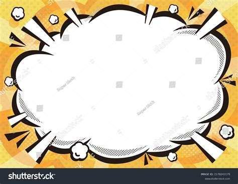Background American Comic Speech Bubble Radiation Stock Vector Royalty Free 2178243179