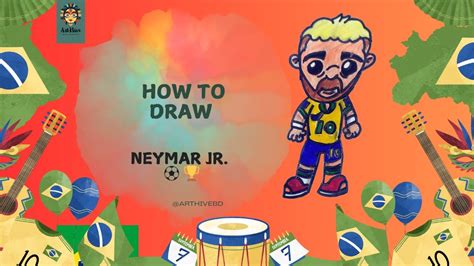 How To Draw Neymar Jr Step By Step Drawing Tutorial For Beginners YouTube
