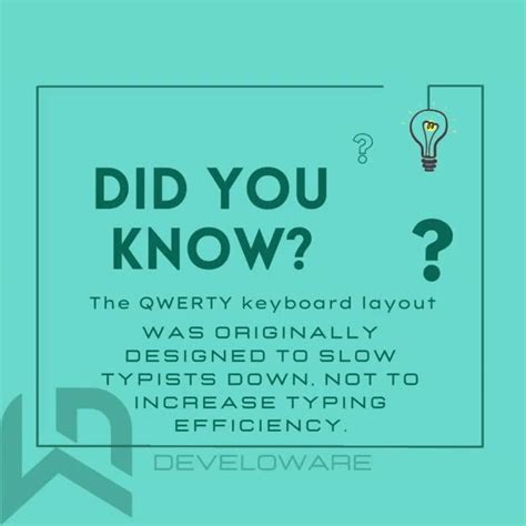 Develoware On Linkedin Qwerty Didyouknow Softwaredevelopment