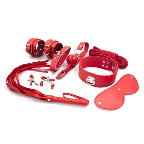 SM Sex Slaves Toys Adult Game In With Blinkers Necklaces Mouth Gag Wrist Ankle Cuffs Collars