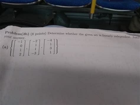 Solved Problem Sb S Pointe Determine Wther The Given Wet