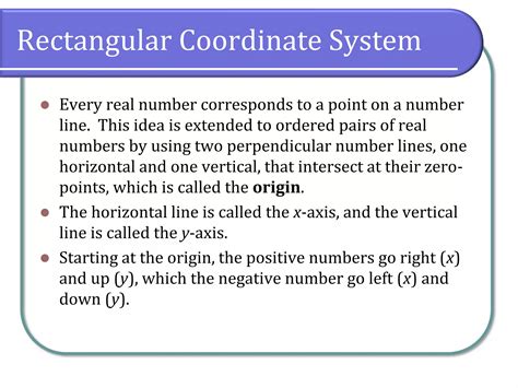 21 Rectangular Coordinates Ppt
