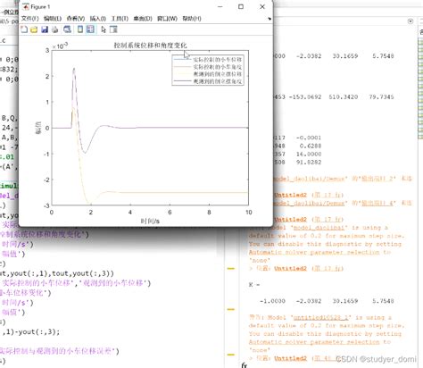 Matlab Simulink 一阶倒立摆lqr控制一阶倒立摆simulink Csdn博客