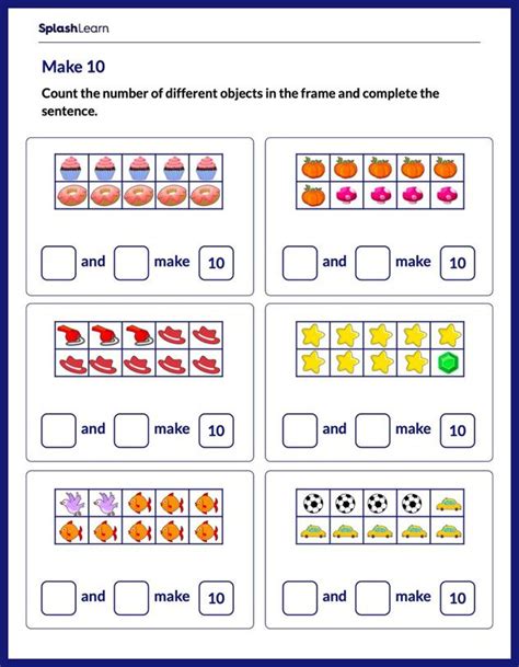 Number Sentences Worksheet