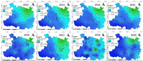 Spatial And Temporal Variability In Groundwater Level During 2012 2019